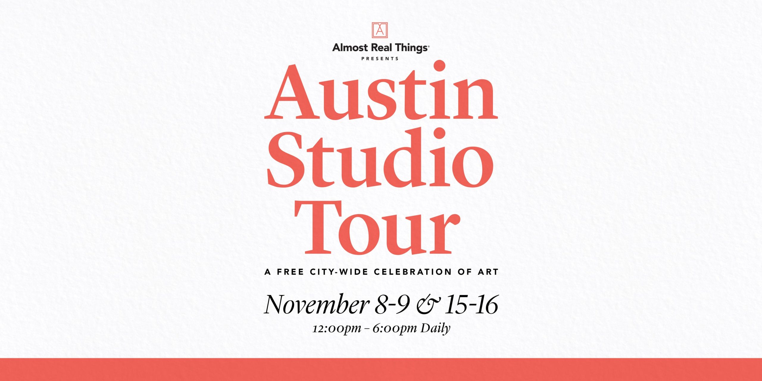 Your 2025 Austin Studio Tour Dates - Almost Real Things