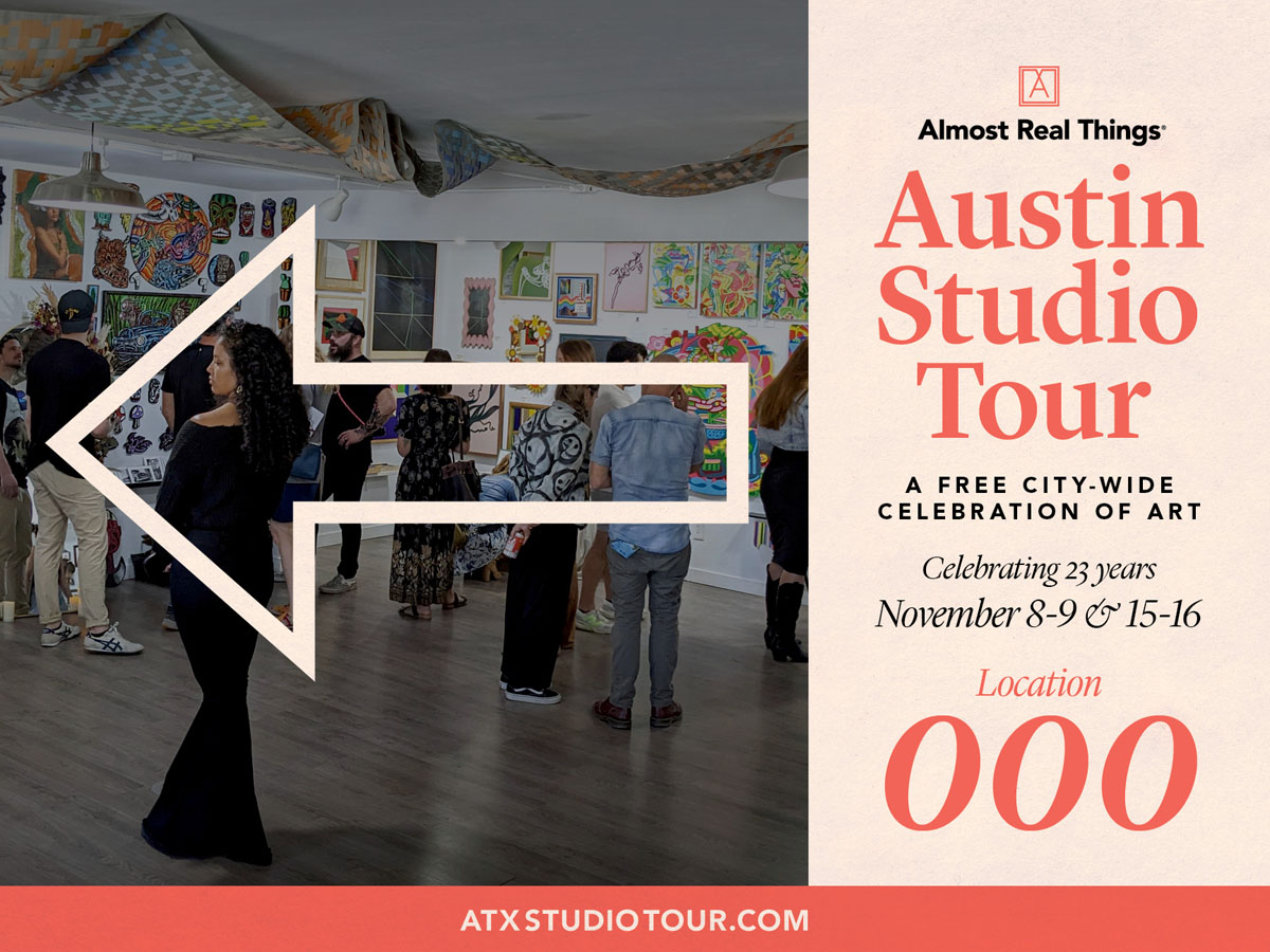 Austin Studio Tour Custom Directional Arrow - Almost Real Things